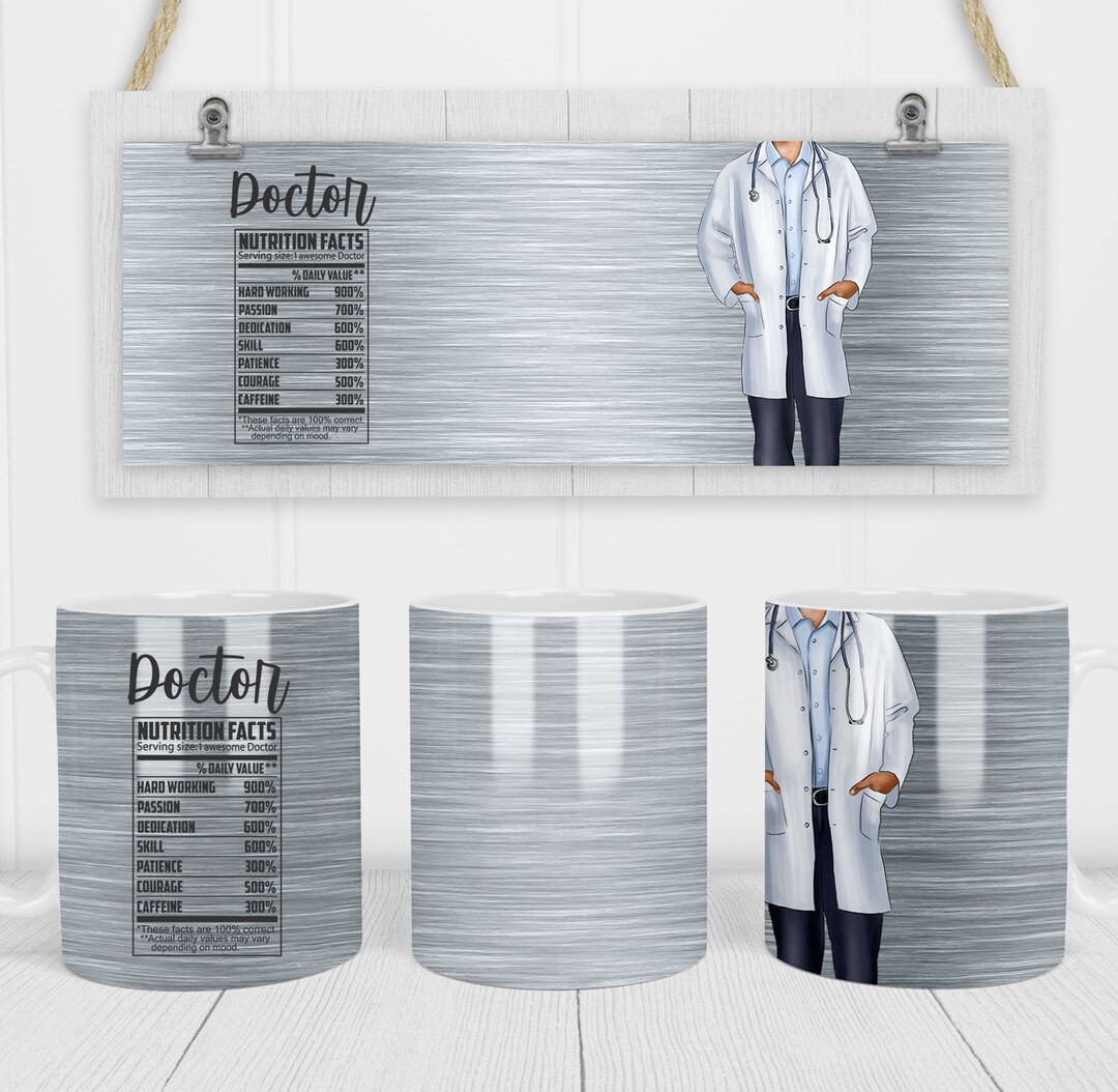 11 & 15 Oz Doctor Facts Mug Sublimation Template - Cricut Mug Press ...