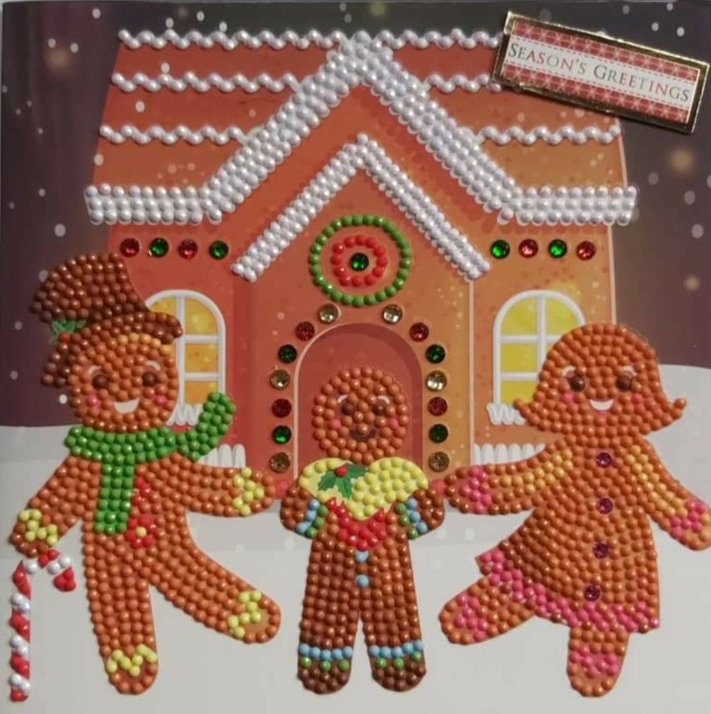 5D Diamond Art Gingerbread Family - Etsy