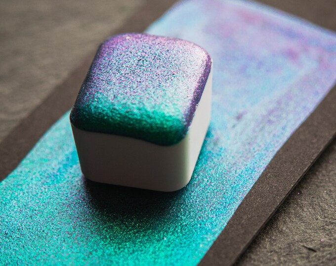 Mystic Shift Watercolor Paint Green Blue Purple, Calligraphy, Lettering ...