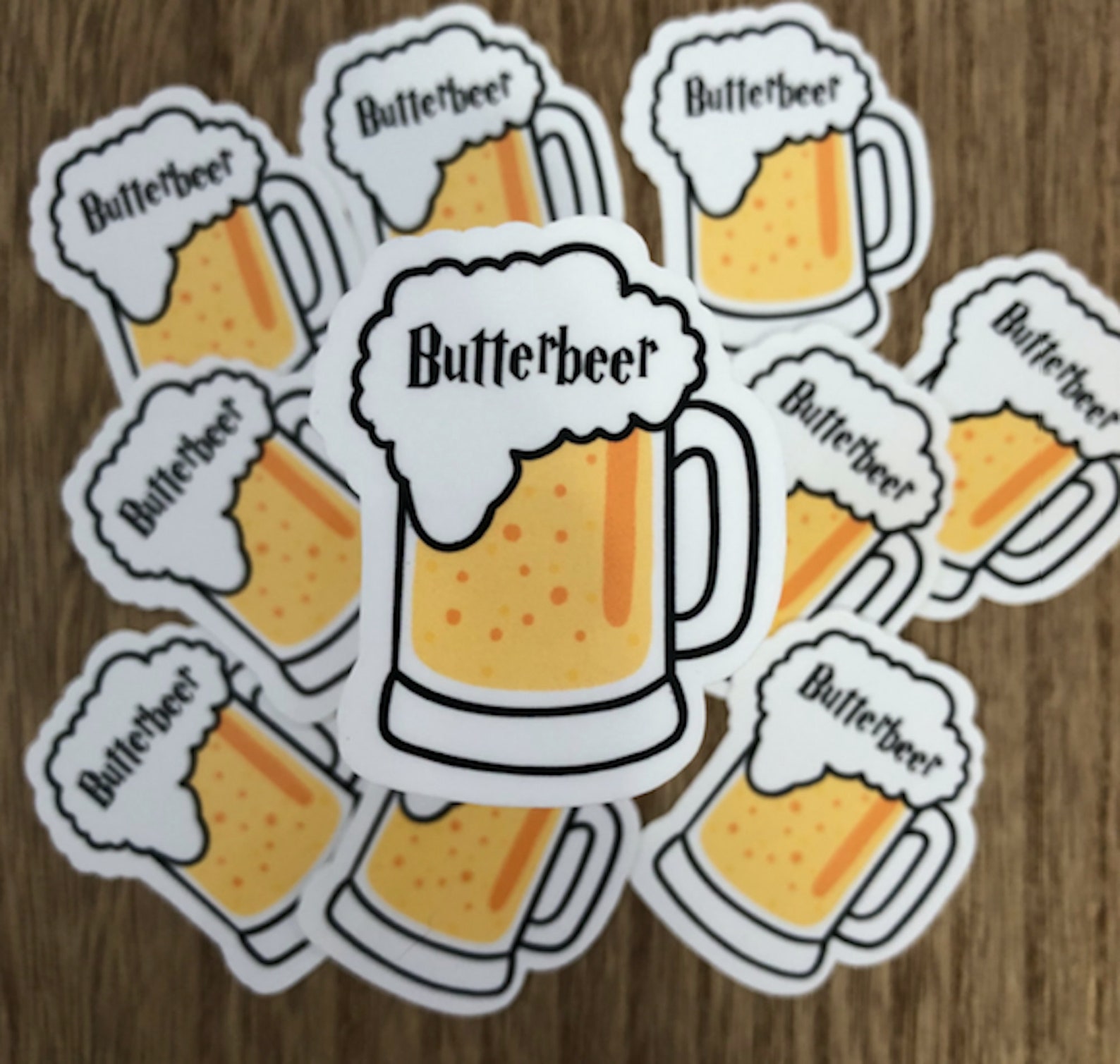 Harry Potter Themed Butterbeer Sticker | Etsy
