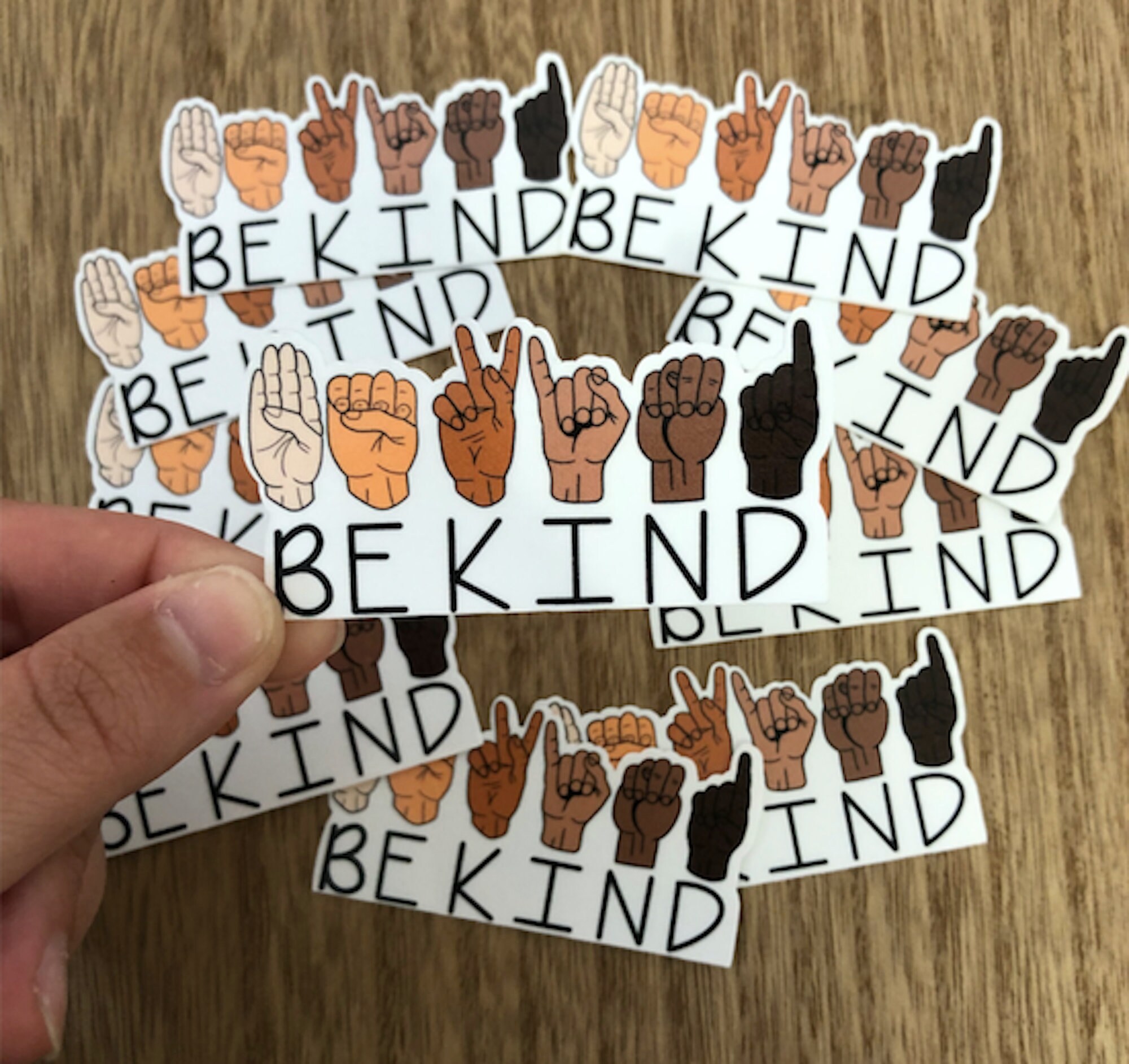 Be Kind Sign Language Sticker | Etsy