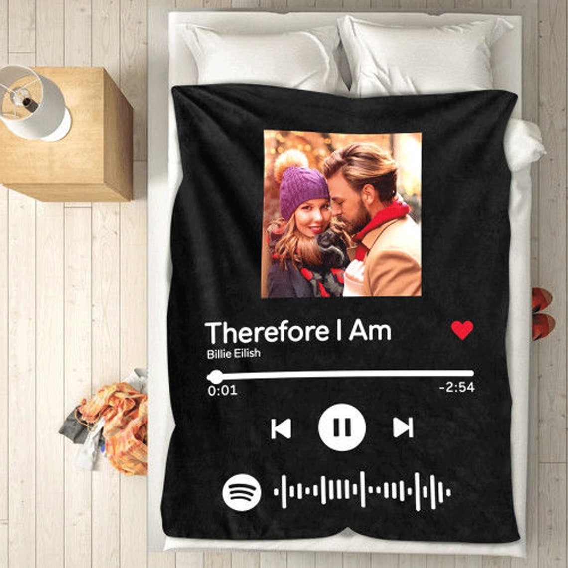 Scannable Spotify Code Photo Engraved Blanket Gifts For Etsy Scannable Spotify Code Photo Engraved Blanket Gifts For Etsy