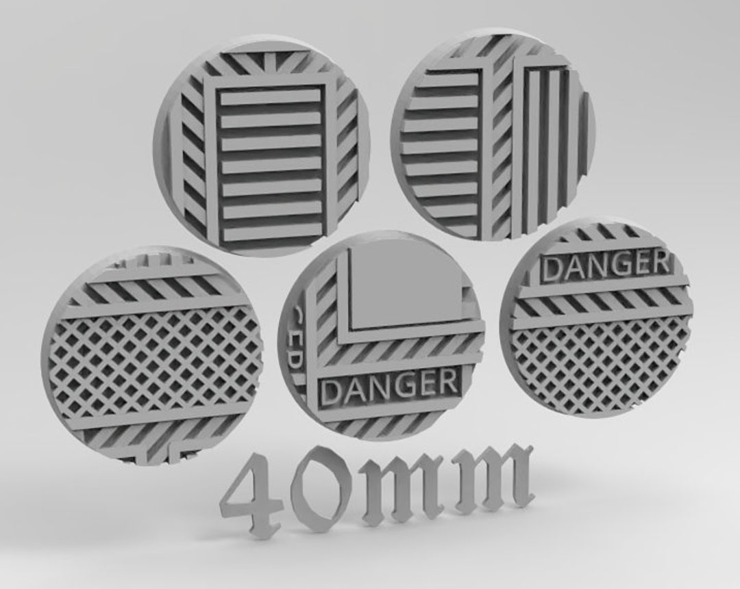 40mm Industrial DANGER Base - Etsy