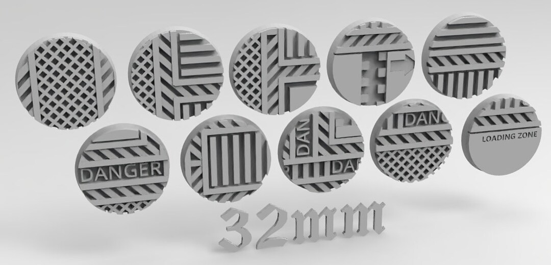 32mm Industrial DANGER Base's - Etsy