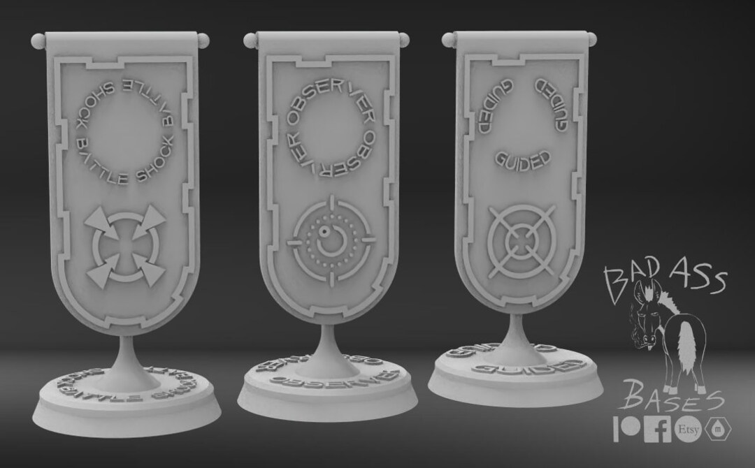 Space Fish Battle Shock Markers - Etsy