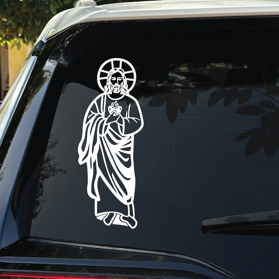 Jesus Decal, Christian Decal, Jesus Christ Car Sticker, Forgiven Car ...