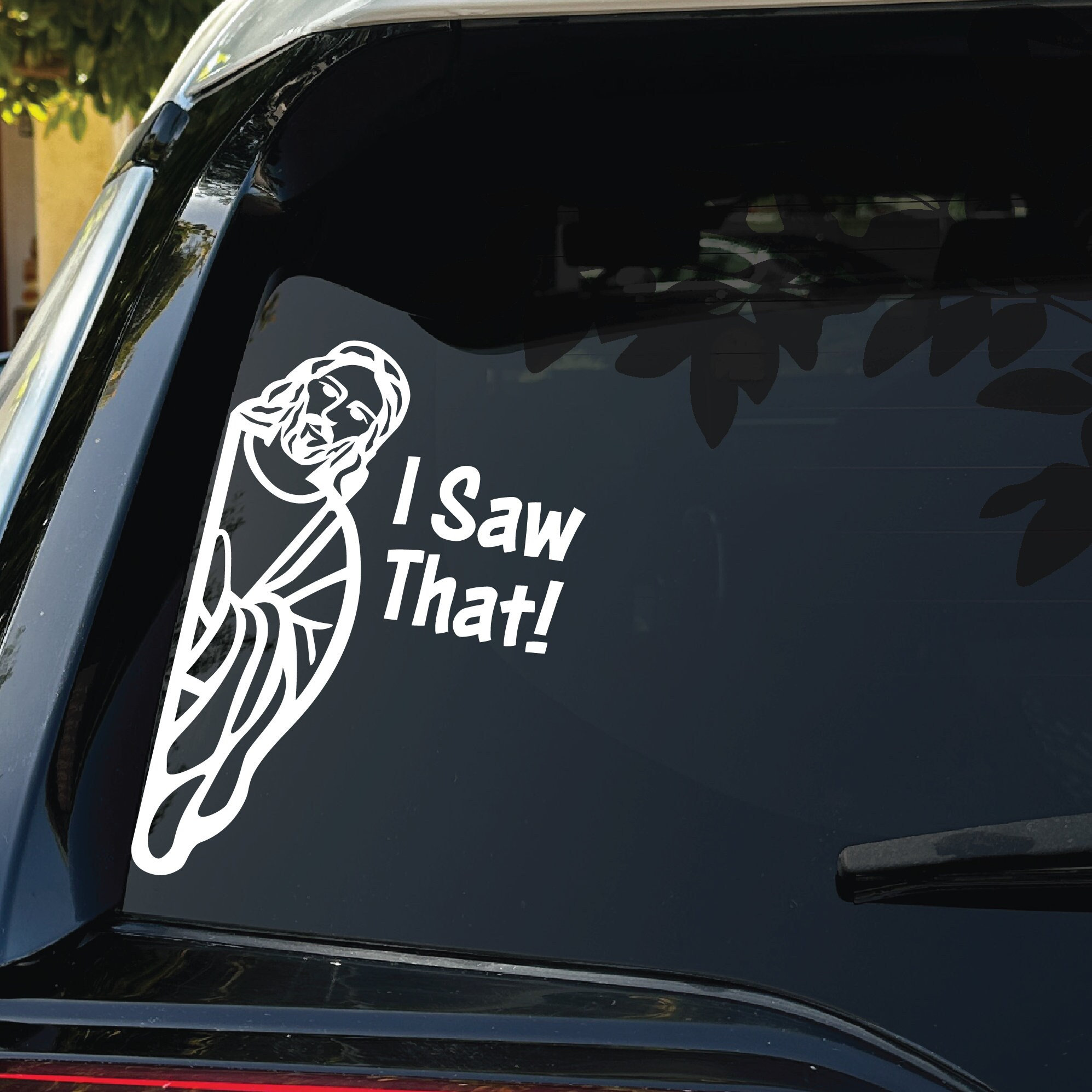 Jesus I Saw That Sticker, Jesus Christ Car Sticker, Christian Decal ...