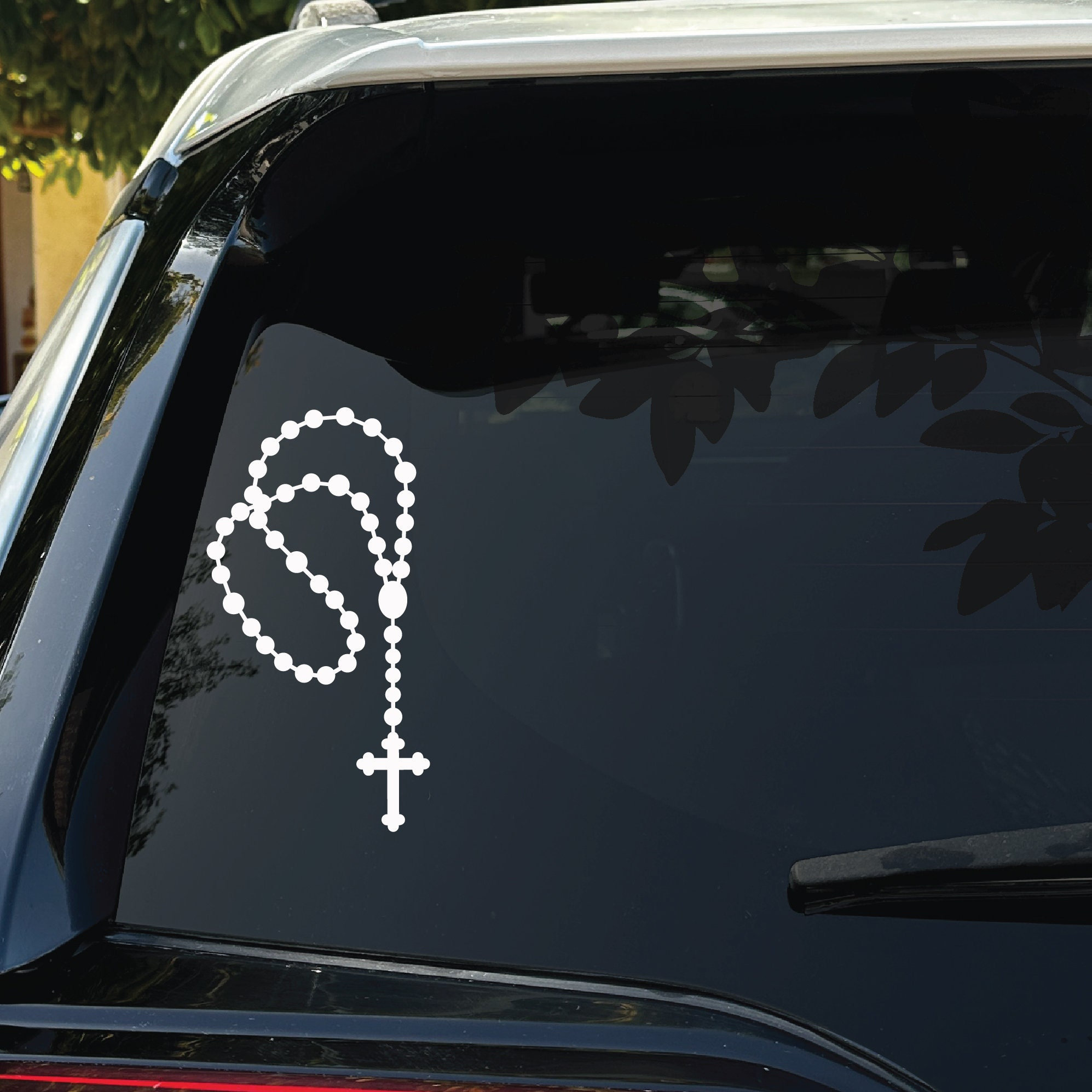 Rosary Sticker, Rosary Car Sticker, Catholic Sticker, Virgin Mary ...