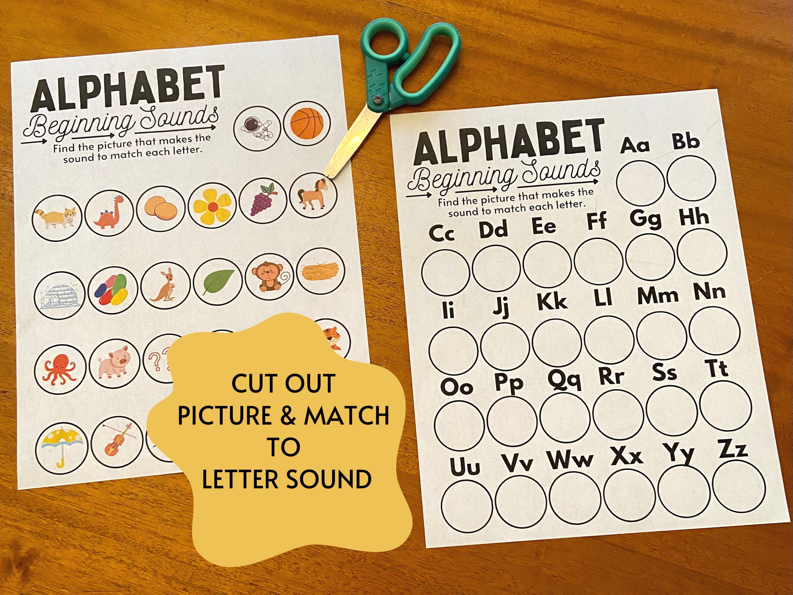 Alphabet Beginning Sounds Busy Book Printable - Etsy
