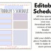 Toddler Schedule | Daily Schedule Template Editable PDF - Etsy