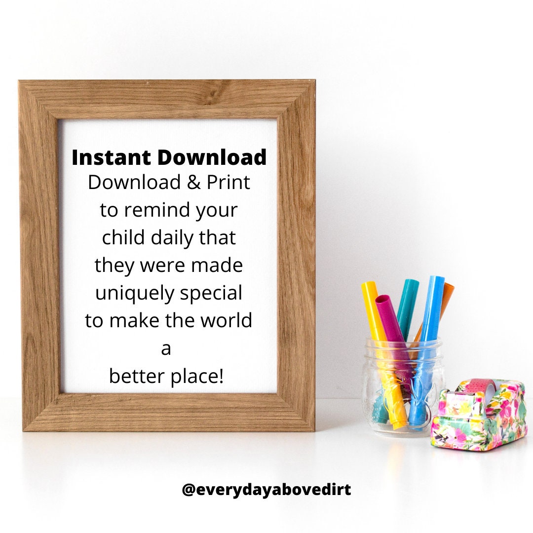 Printable Daily Affirmations for Kids, Positivity for Kids - Etsy