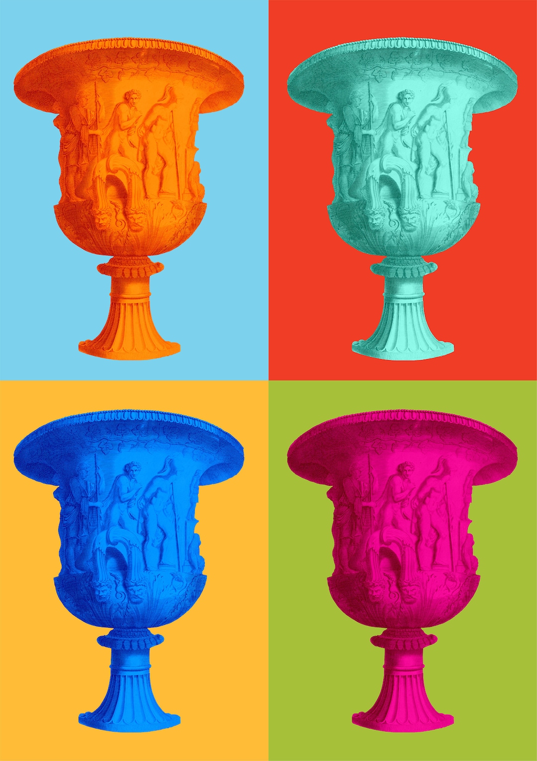 Pop Antiquity 2 Art History Classical Greece Rome Pop Art Poster - Etsy
