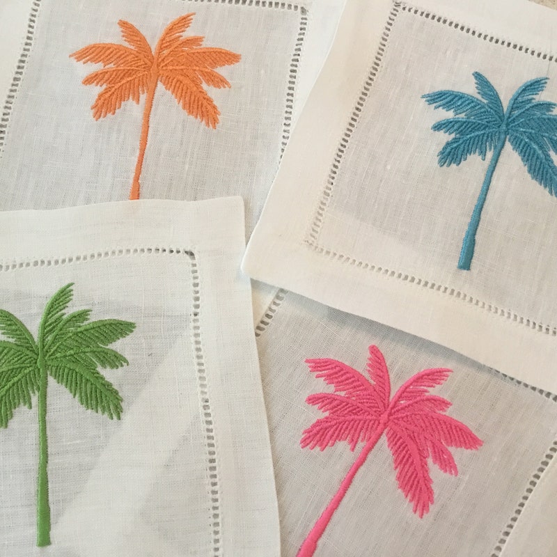 Palm Tree Napkin - Etsy
