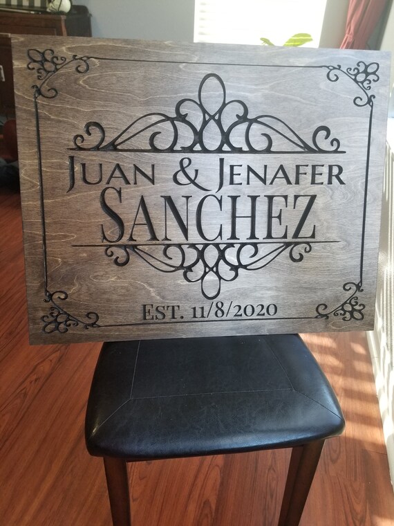 Custom Wood Engraving / Wood Plaque 24 X 30 X - Etsy