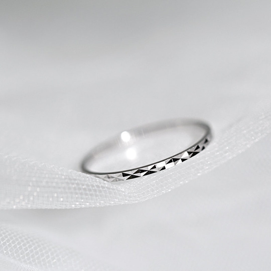 Starry Sky Ring Twinkle Stars Ultra Thin Ring 925 Sterling - Etsy