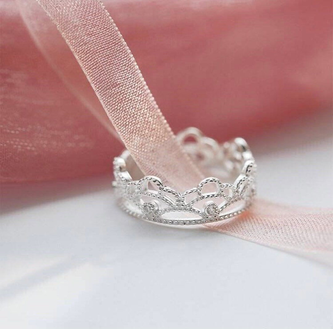 925 Silver Crown Ring Special Gift for Her Christmas Gift - Etsy
