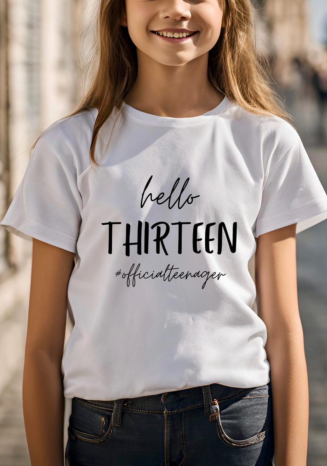 Hello Thirteen | Official Teenager | Teen | 13th Birthday | T-shirt ...