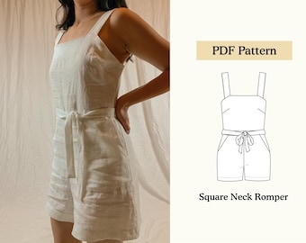 Square Neck Pattern - Etsy
