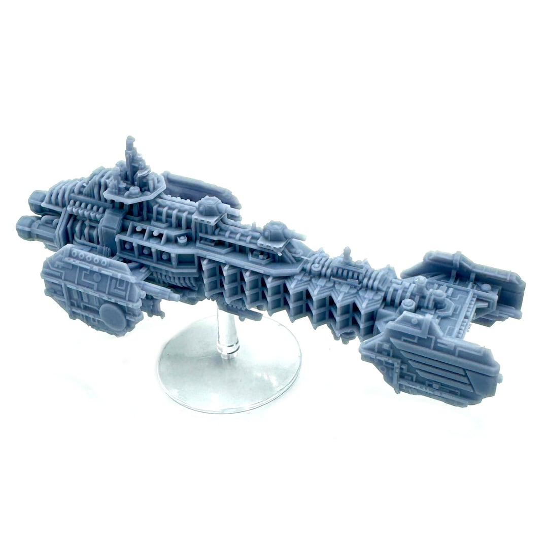 Space Knight Battle Barge Venerable Style Marine Styx Cruiser Launch ...