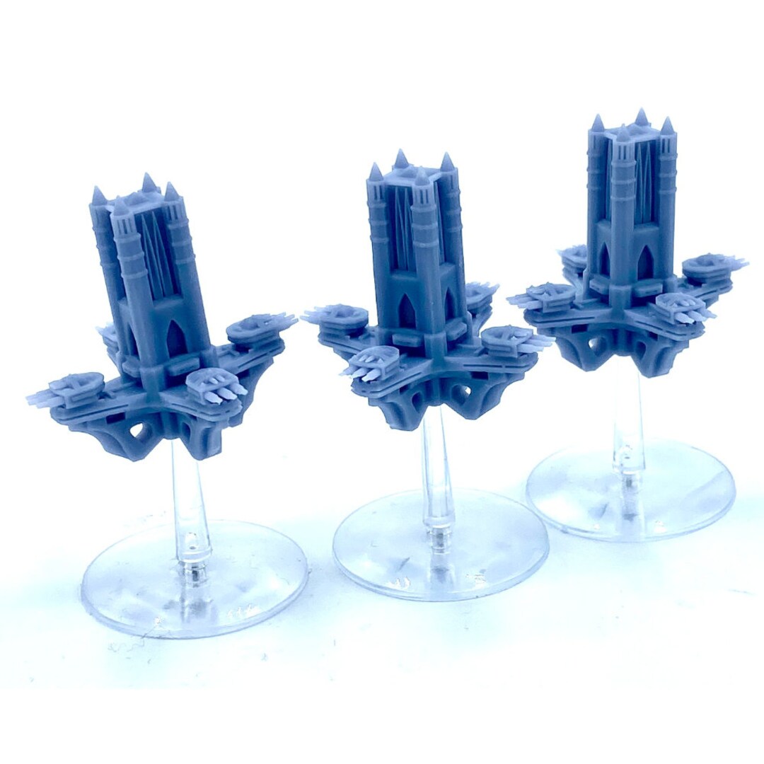 Imperial Orbital Tower Defence Station With Triple Cannons - Etsy