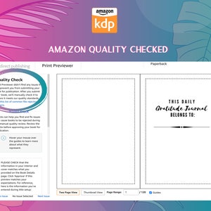 Daily Gratitude Journal KDP Interior Amazon KDP Interior 6 X 9 ...