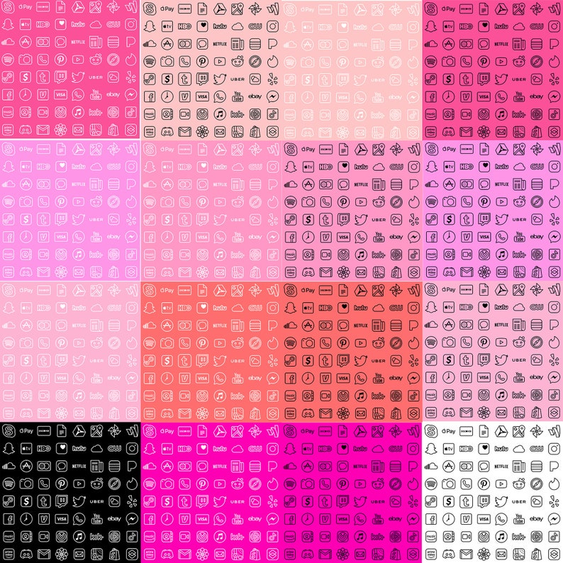 1000 Ios 14 Soft Aesthetic Pink Icon Pack Neutral Icons - Etsy