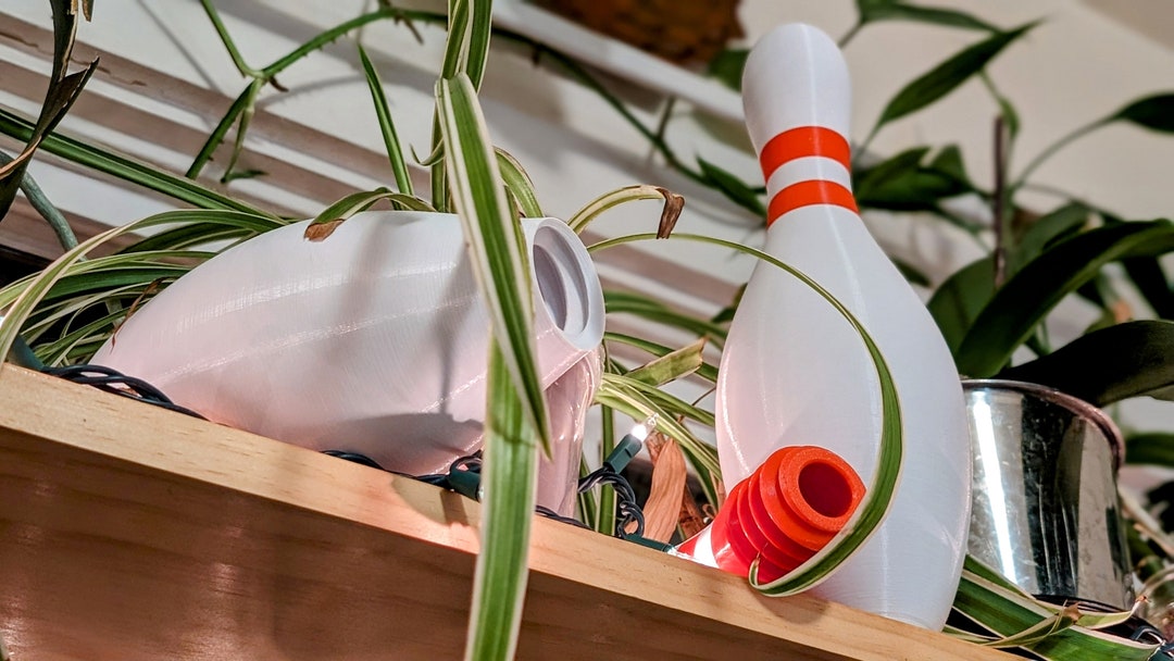 Strike & Store Bowling Pin - 3D Printed Decorative Container - Etsy