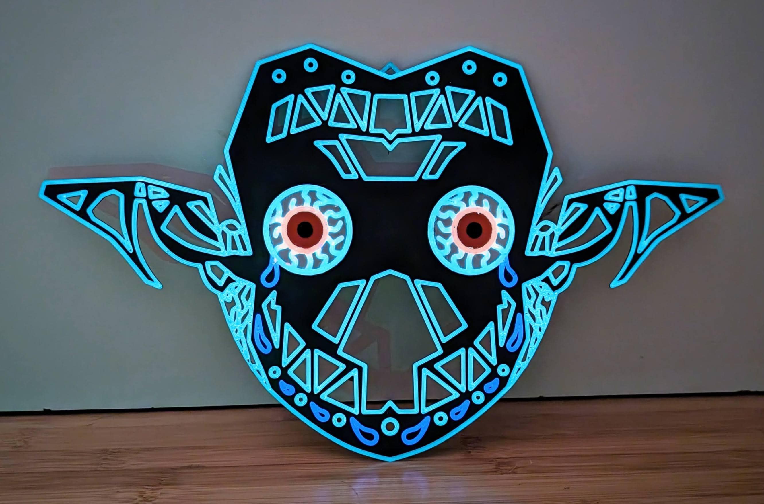 All Night Mask, the Legend of Zelda: Majora's Mask, 3D Printed and Glow ...