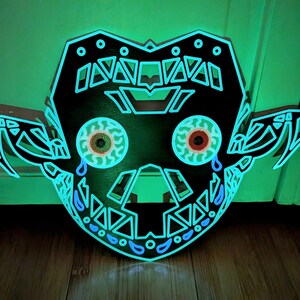 All Night Mask, the Legend of Zelda: Majora's Mask, 3D Printed and Glow ...