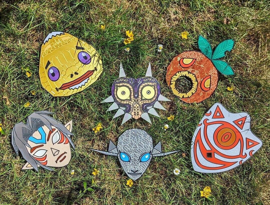 Legend of Zelda Mask Set: 3D Printed Glow-in-the-dark Masks - Etsy UK