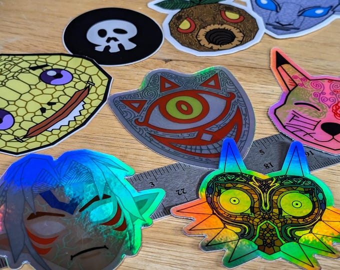 Legend of Zelda: Majora's Mask Vinyl Sticker Set | Majoras Mask, Deku ...