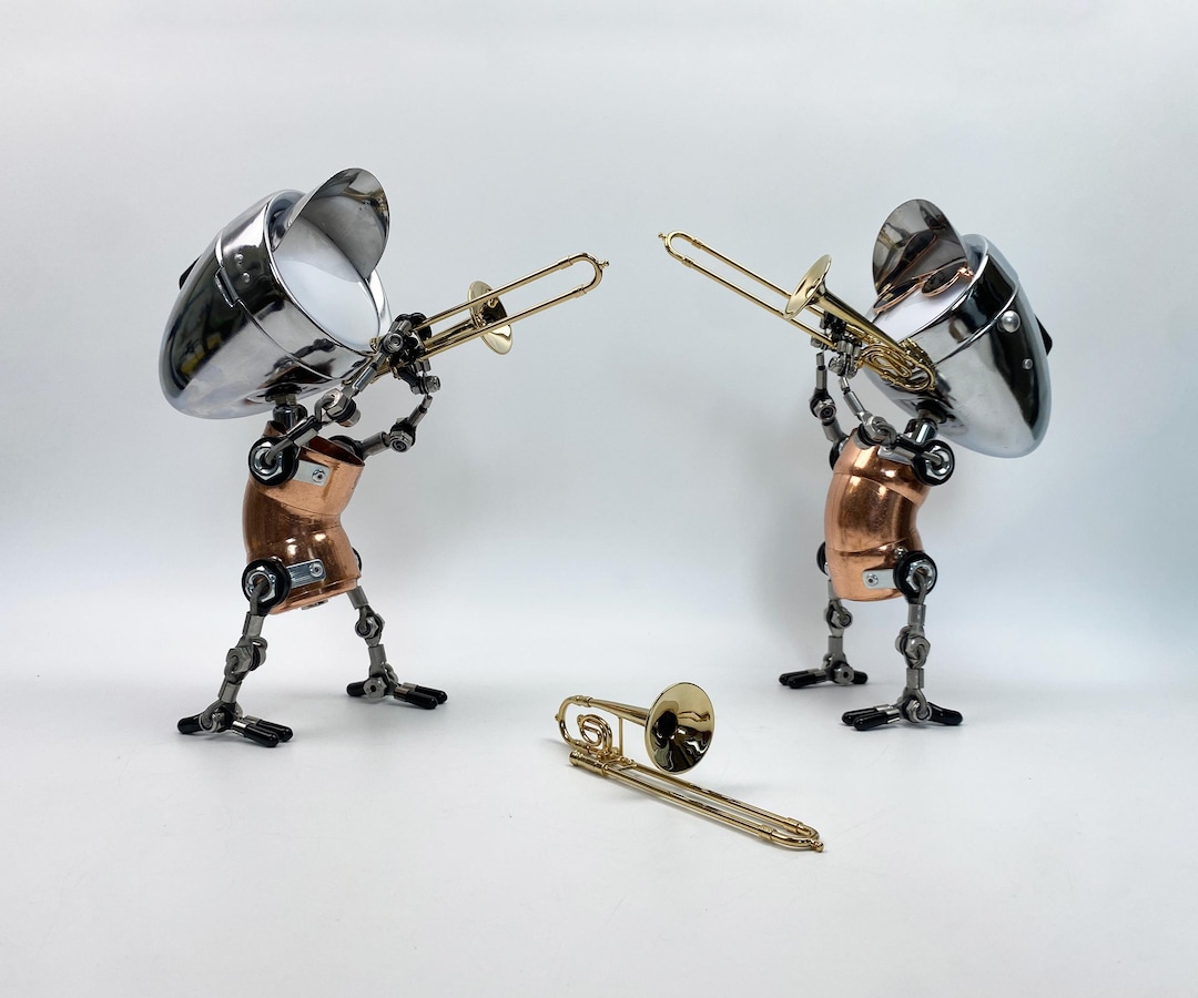 Personalized Trombone Player Lamp | Metal Trombonist Sculpture Lamp ...