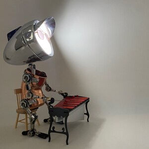 Marimba Player Lamp With Adorable Musical Dog Companion | Gift for ...
