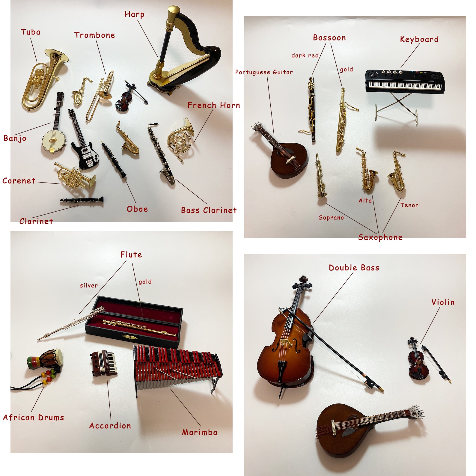 Miniature Musical Instruments / Musical Instrument Accessories for DIY ...