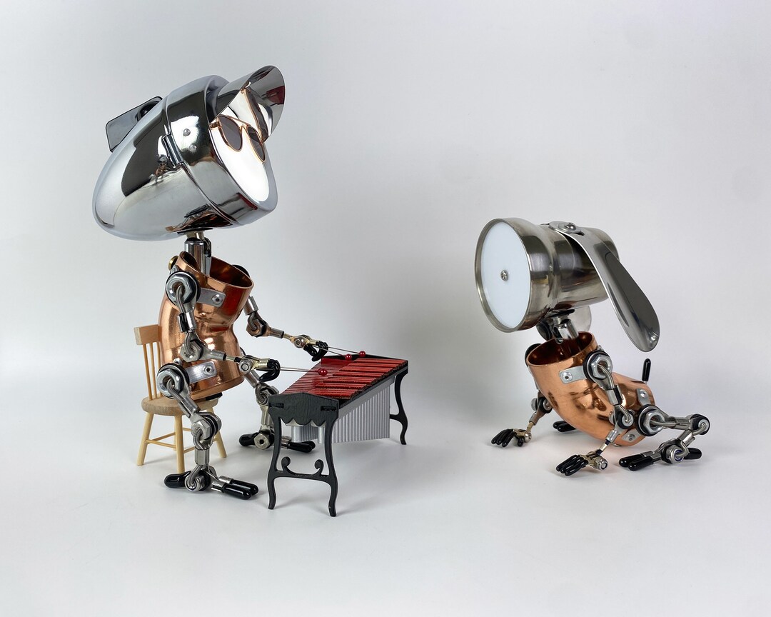 Marimba Player Lamp With Adorable Musical Dog Companion | Gift for ...