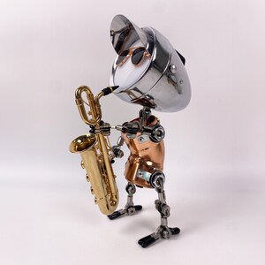 Baritone Saxophonist Shining Under the Lights Table Lamp / Light up the ...