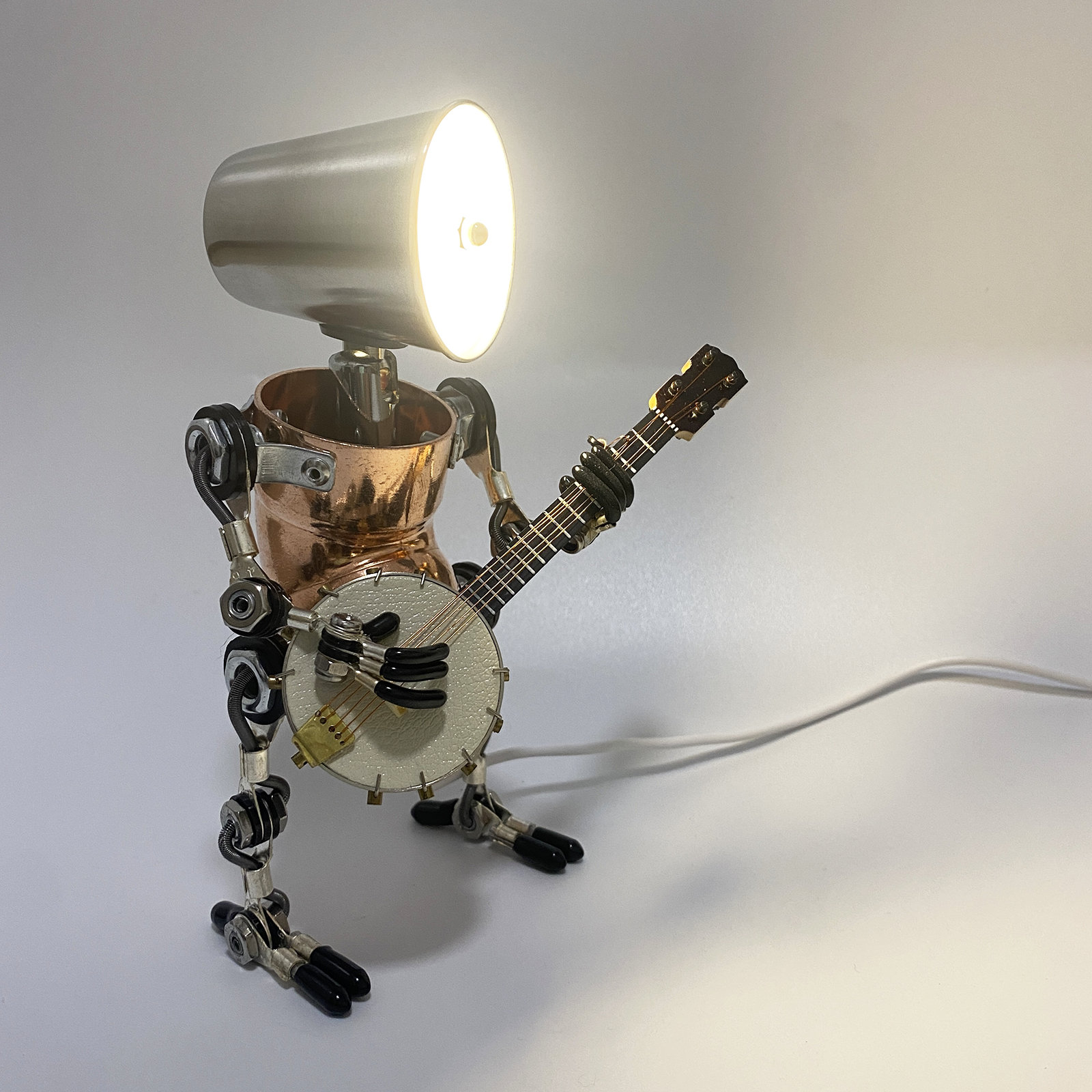 Banjo Player Lampbanjo Player Giftsteampunk Robot Lamp | Etsy
