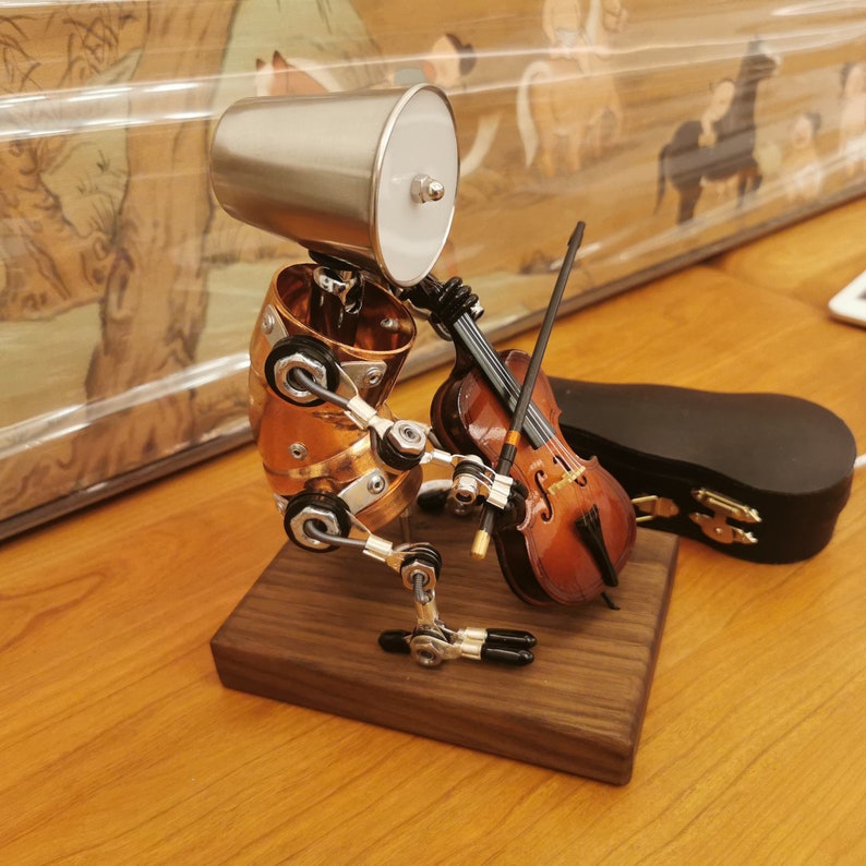 Cello Player Table Lamp|steampunk Robot Lamp|cello Player Gift|gift for ...