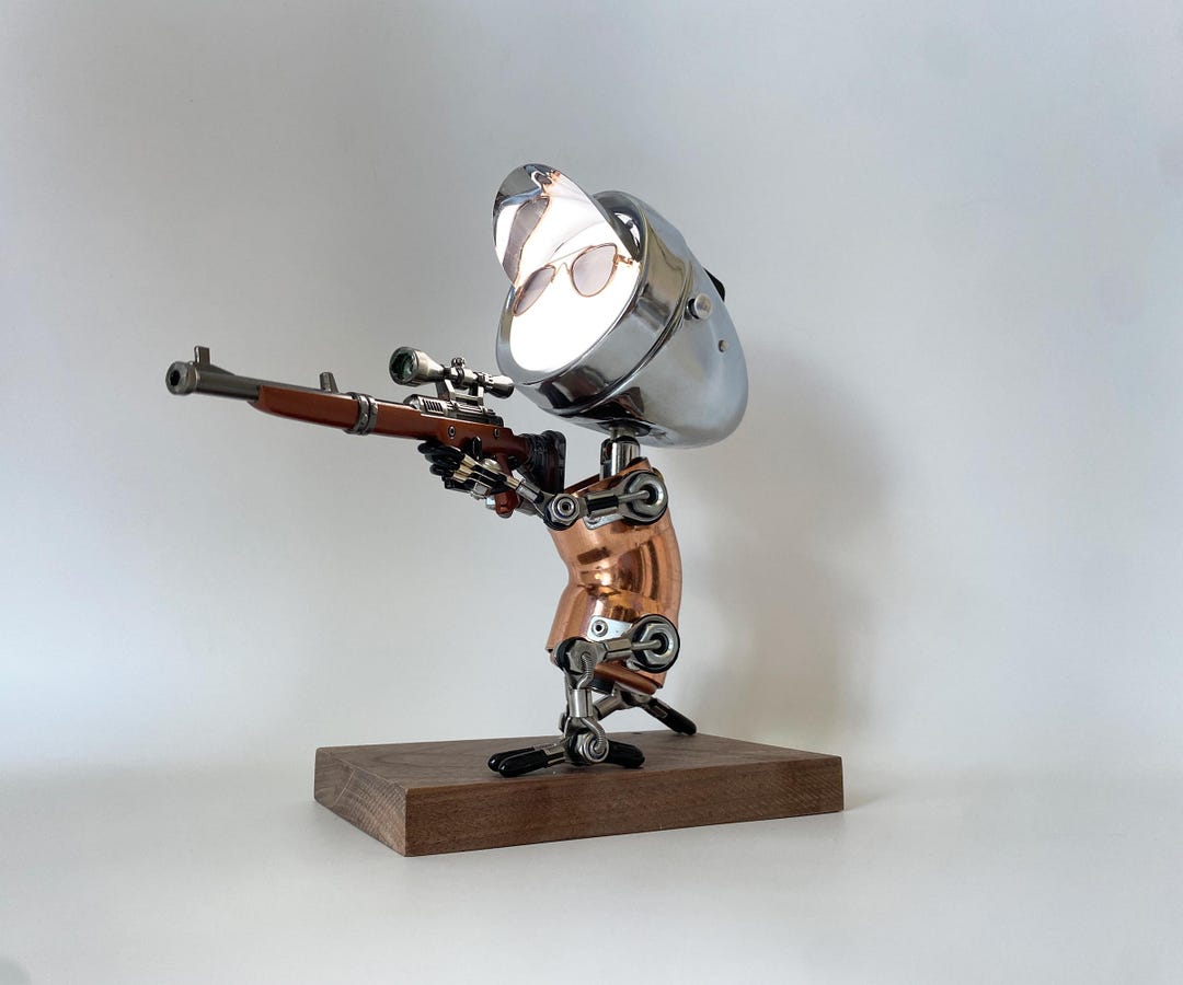 Sniper Ready to Strike Decorative Lamp / Gamer Room Decor Table Lamp ...
