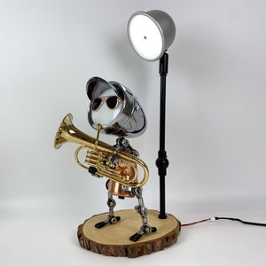 Baritone Player Under the Light / Euphonium Player Table Lamp / Tuba ...