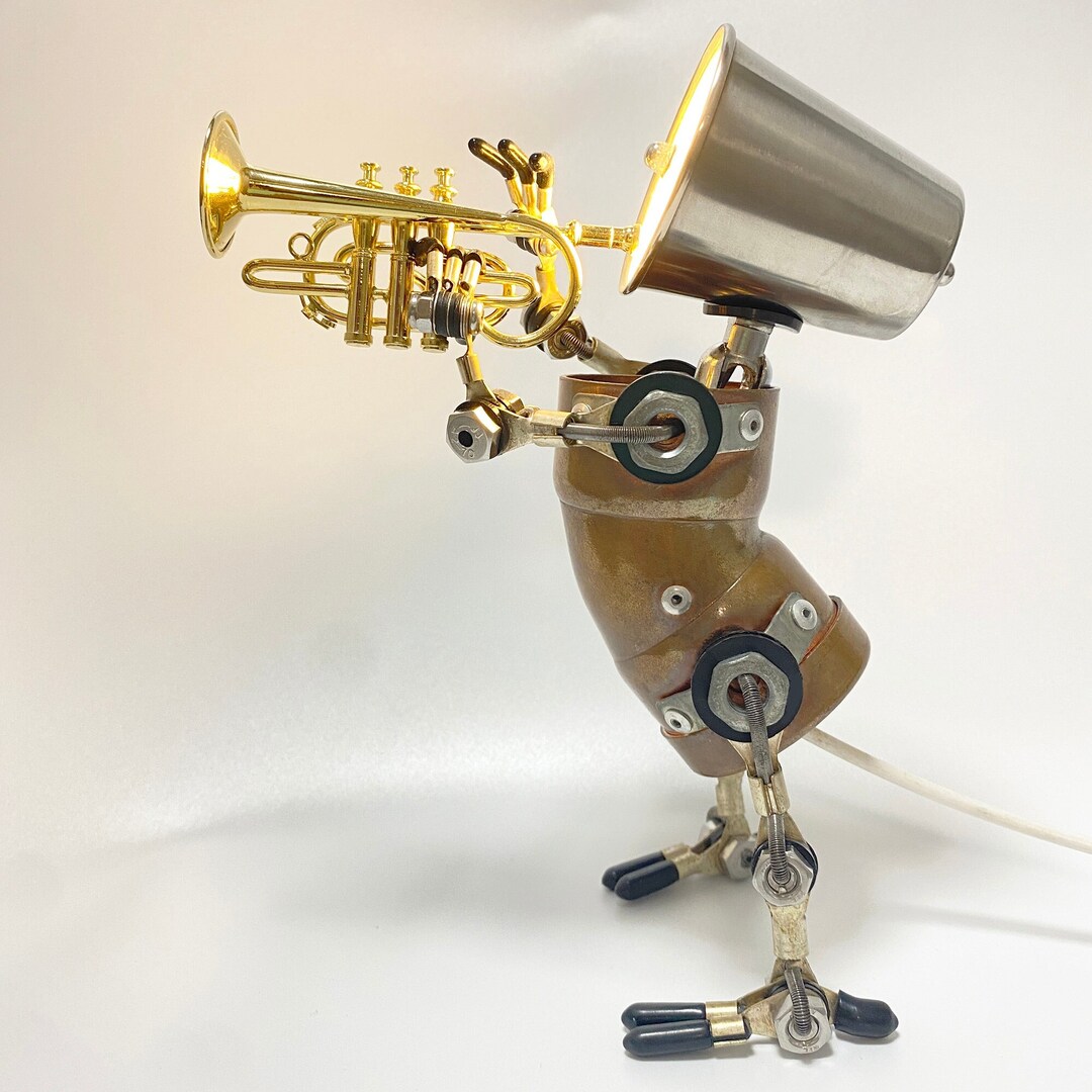 Cornet Player Lamp|music Room Decor|unique Musical Instrument Gifts - Etsy