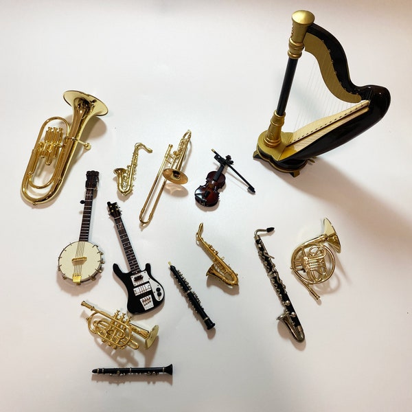 Miniature Musical Instruments - Etsy
