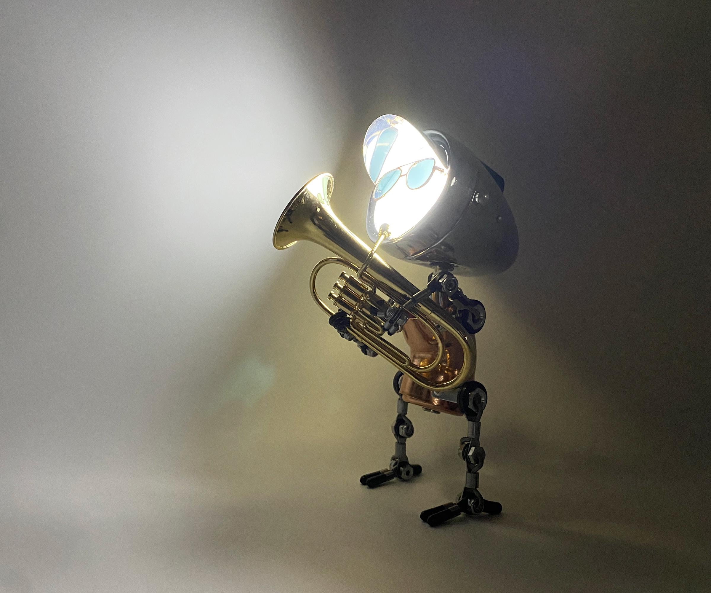 Personalized Euphonium Player Lamp | Unique Steampunk Metal Art Gift ...