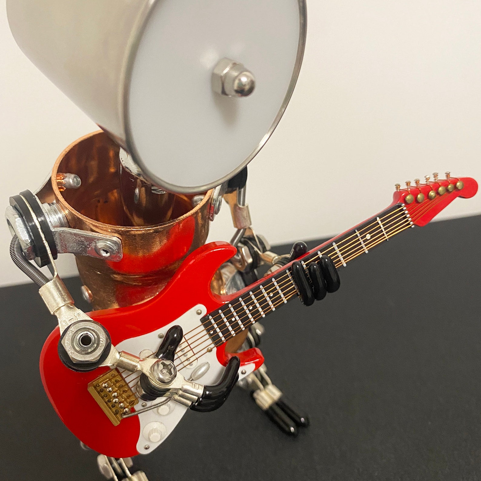Bass Guitar Player Table Lamp|electric Bassist Desk Lamp|steampunk ...