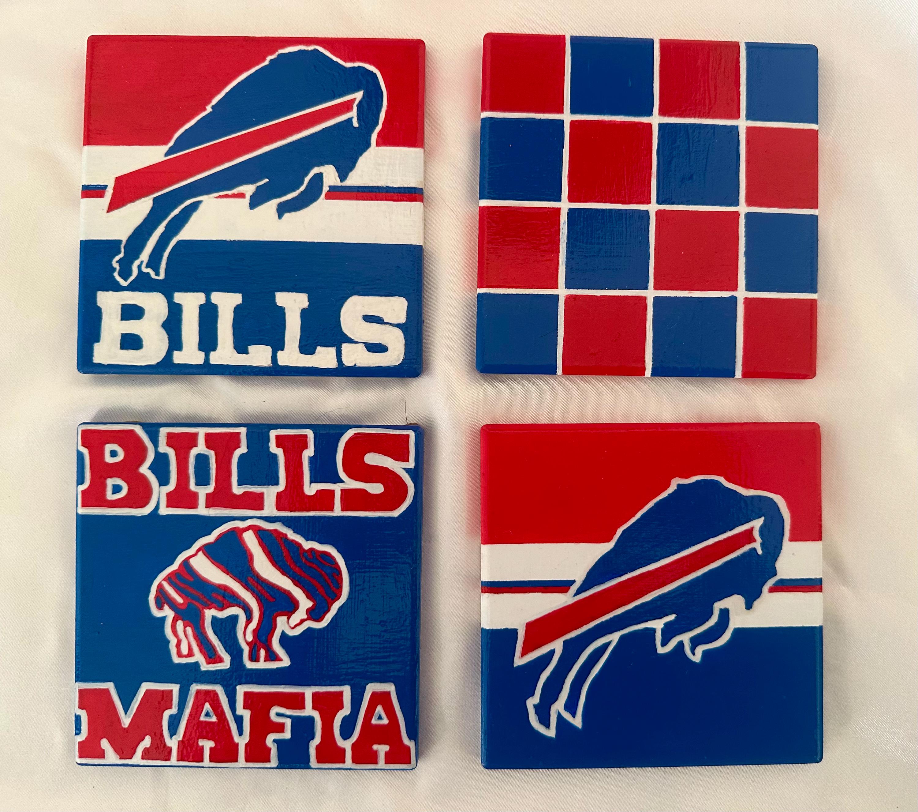 Buffalo Bills NFL Coasters - Hand Painted - Etsy