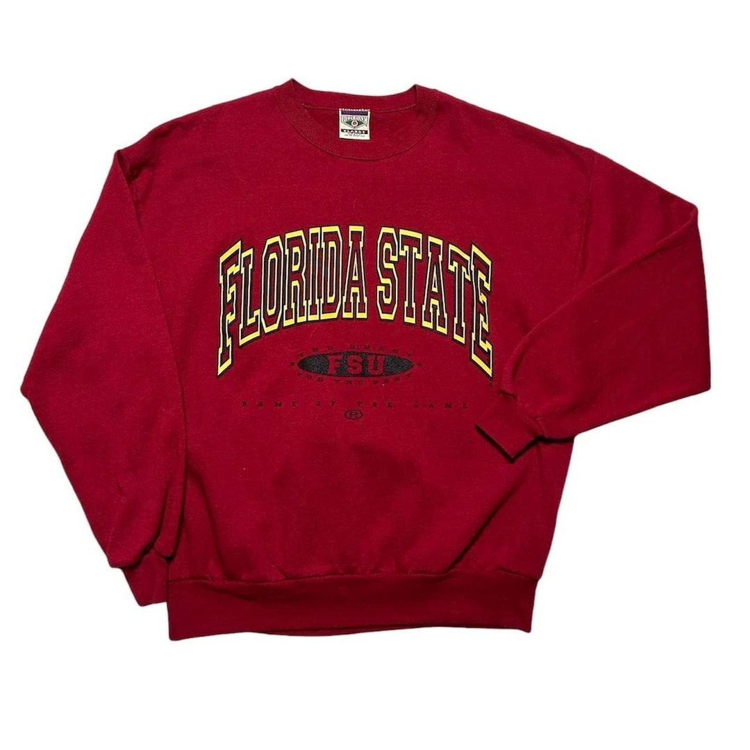 Florida State University FSU Vintage 90s Cotton Crewneck Sweatshirt XL ...