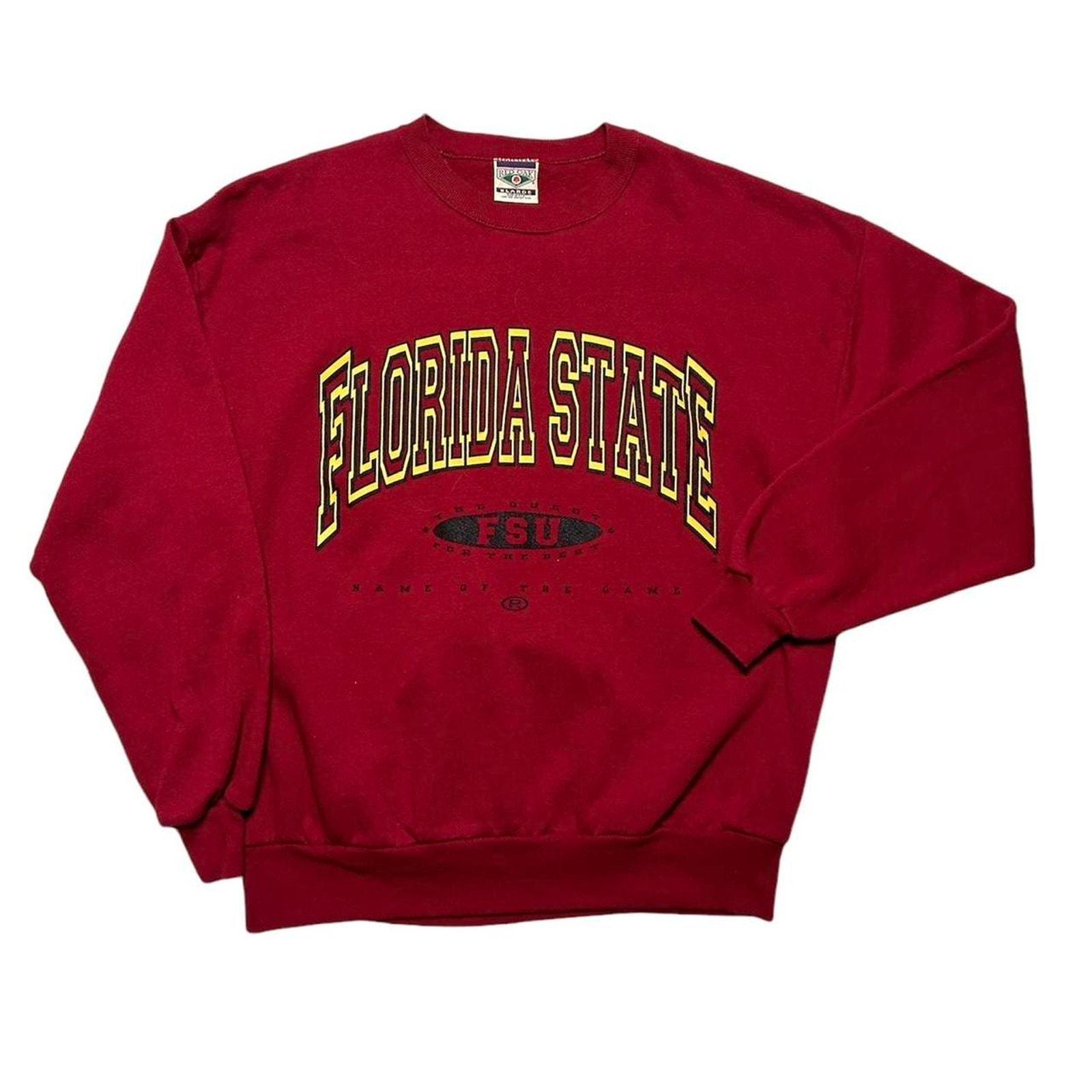 Florida State University FSU Vintage 90s Cotton Crewneck Sweatshirt XL ...