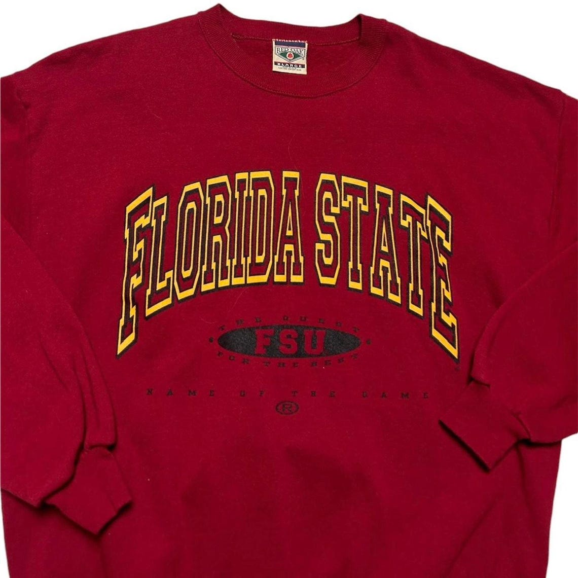 Florida State University FSU Vintage 90s Cotton Crewneck Sweatshirt XL ...