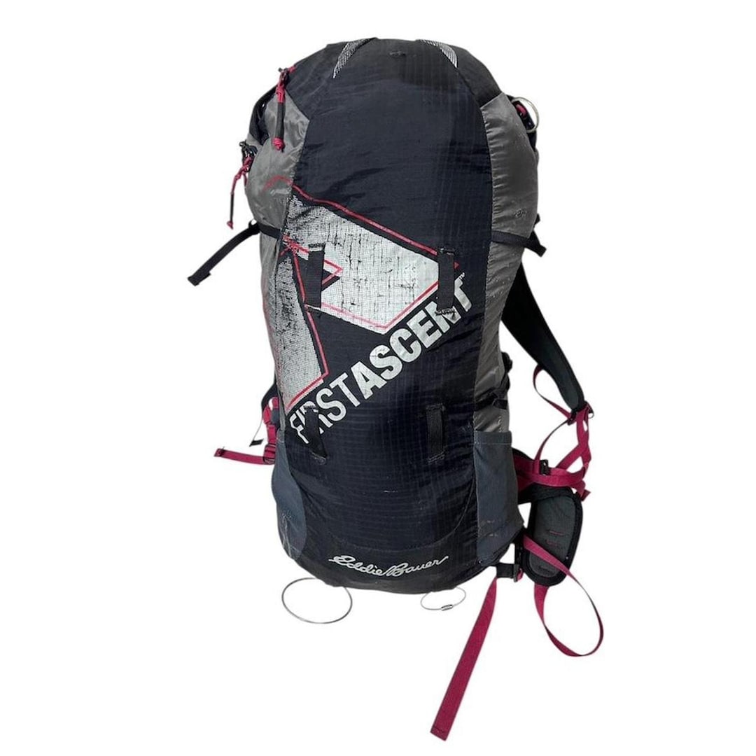Eddie Bauer First Ascent Bacon Bag Grey Red Nylon Hiking Backpack - Etsy