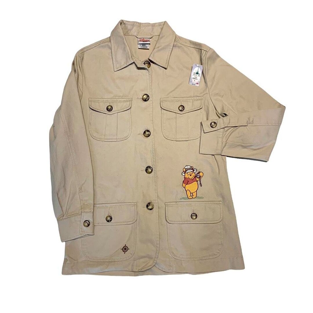 Disney Store Vintage Winnie the Pooh Khaki Safari Field Jacket Coat ...